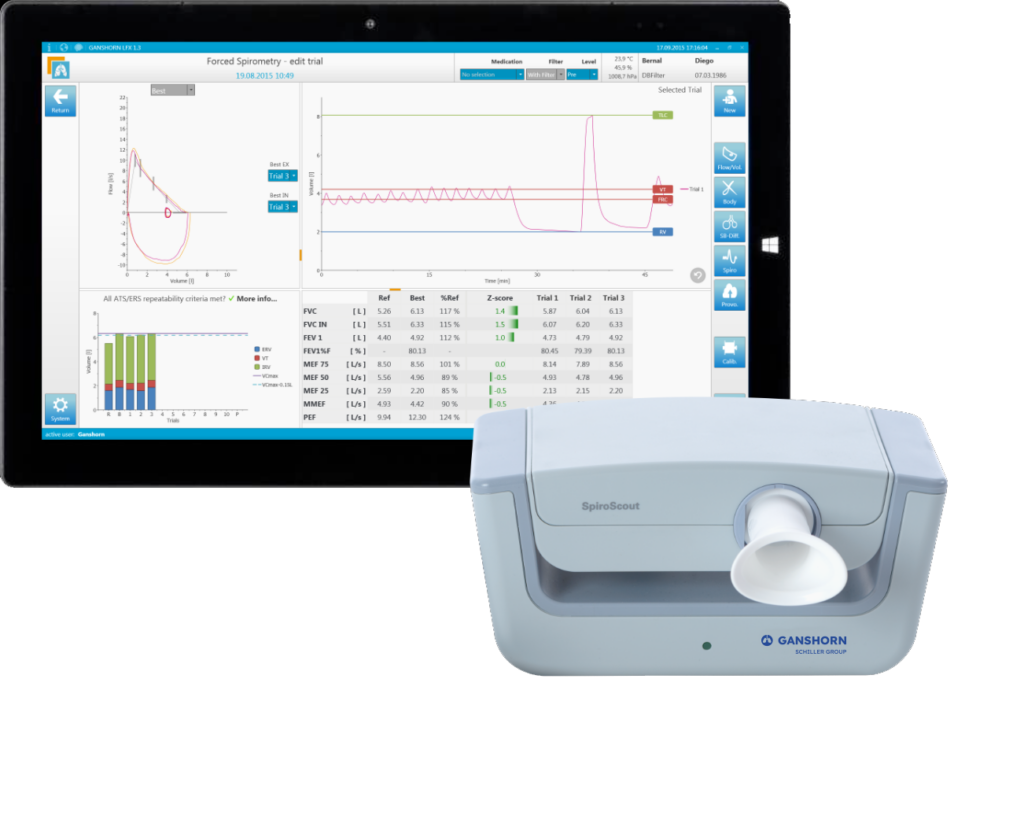 GANSHORN SpiroScout | The robust desktop spirometer